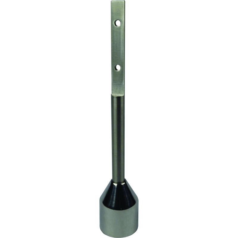 Metlam toilet partition leg, adjustable, 200mm, rebated, stainless ...