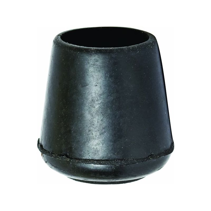 Tube Closure. Rubber. Round. External. 13mm Dia. Black
