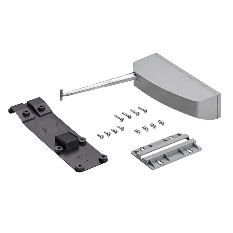 Hettich Push to move basic set, heavy, grey, right