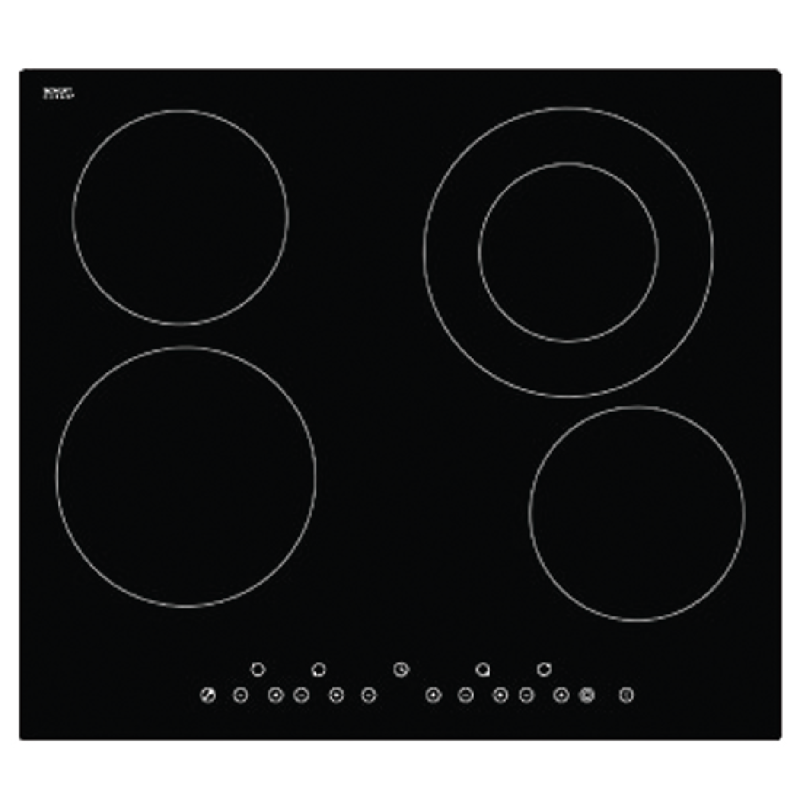 CERAMIC GLASS ELECTRIC COOKTOP WITH TOUCH CONTROLS 590MM
