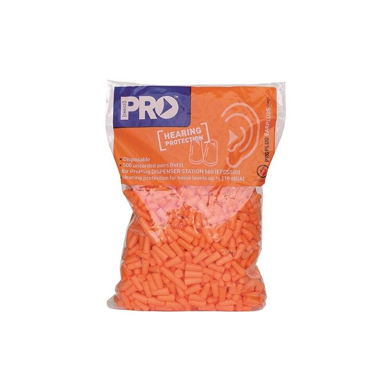 ProBullet Pu Earplugs Dispenser Refill 500 Pairs Per Bag