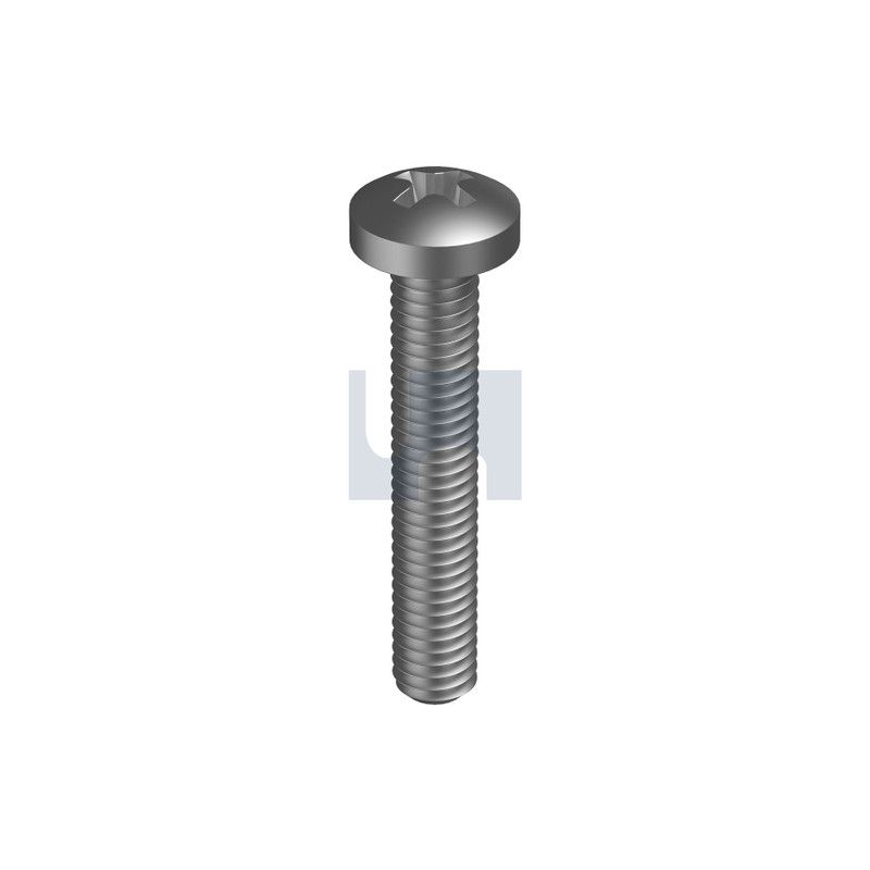 Machine (M/T) Screw Phillips (X/Rec) Pan Head Zinc Plated M4 x 8mm