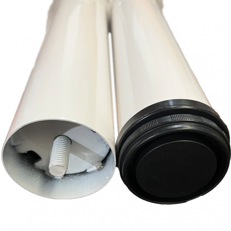 Table leg Artia , height adjustable round cylinder, 60mm diameter, H690 ...